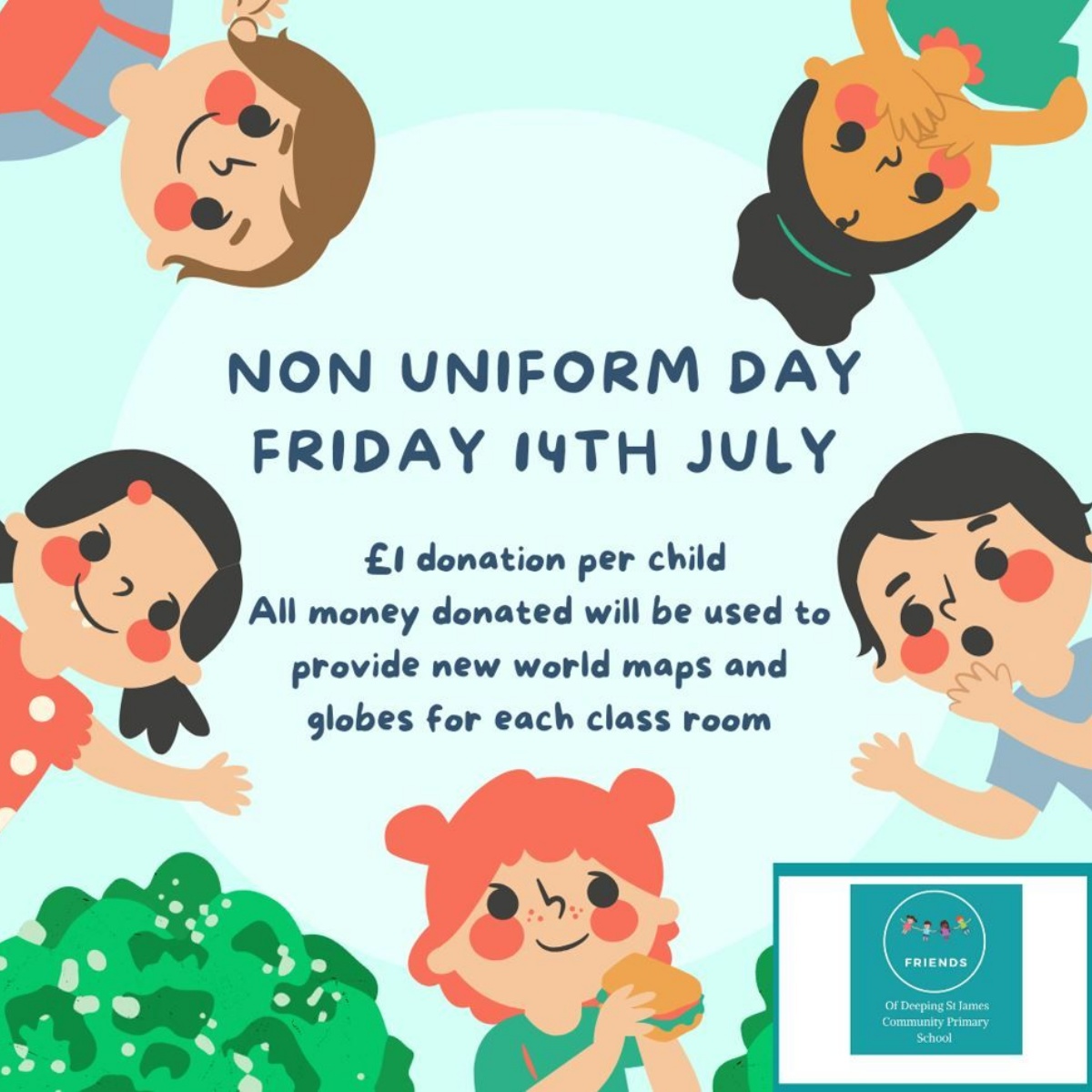 Deeping St James C.P. School - Non-Uniform Day!