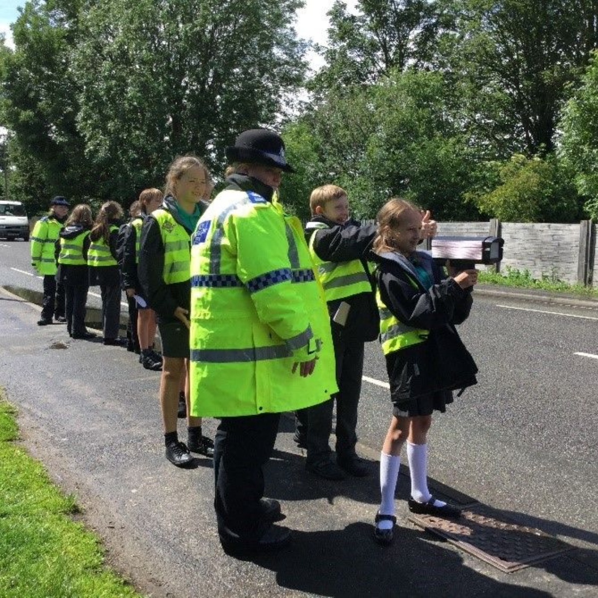 Deeping St James C.P. School - Mini Police Speed Checks project